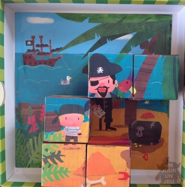 Puzzles 16 cubes - 6 tableaux - deux jeux en un - itsimagical