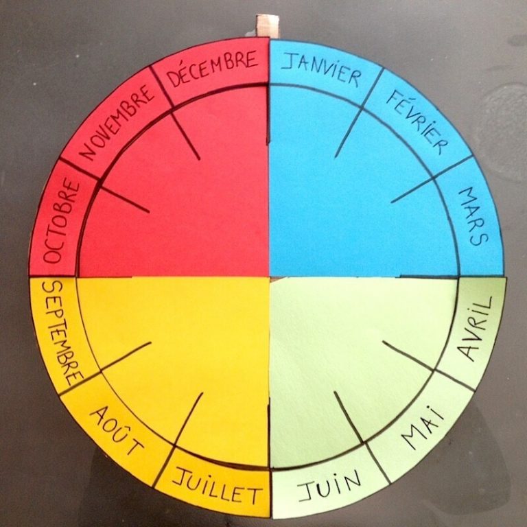 La roue des saisons : expliquer le déroulement d'une année aux enfants