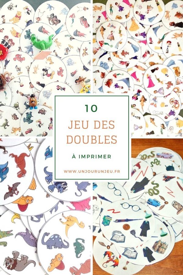 10 versions du jeu des doubles à imprimer gratuitement