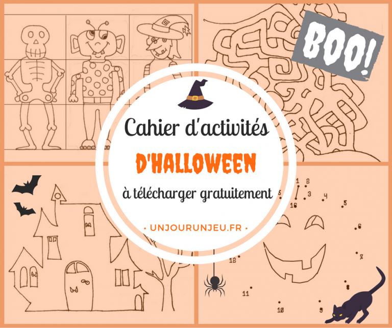 Cahier d'activités spécial Halloween à imprimer pour vos enfants