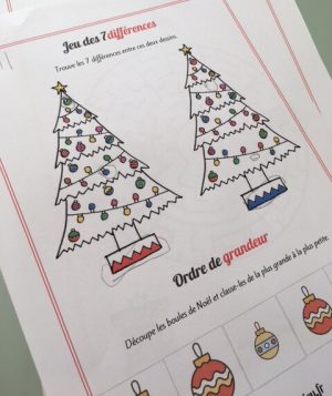 Cahier d'activités spécial Noël à imprimer gratuitement