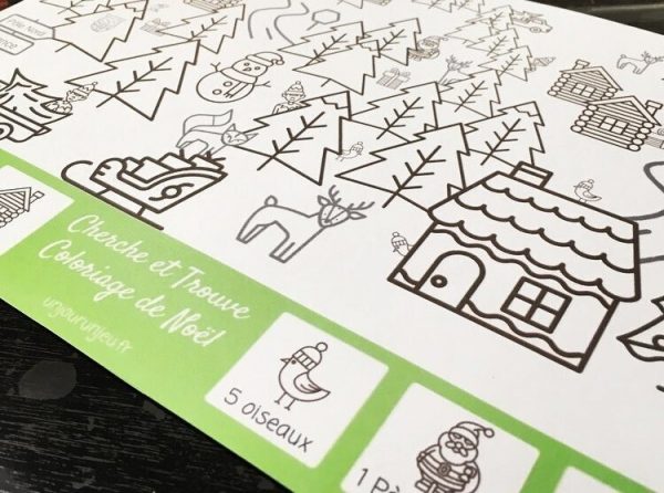Cherche et trouve, ton coloriage de Noël {à imprimer gratuitement}