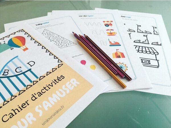 Cahier d'activités enfants pour les vacances à imprimer gratuitement