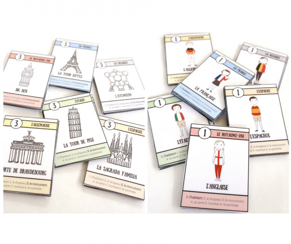 Jeu de 7 familles des pays d’Europe - Un jour un jeu