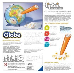 Ravensburger - 00561 - Jeu Éducatif - Globe Interactif Tiptoi - Un jour un jeu