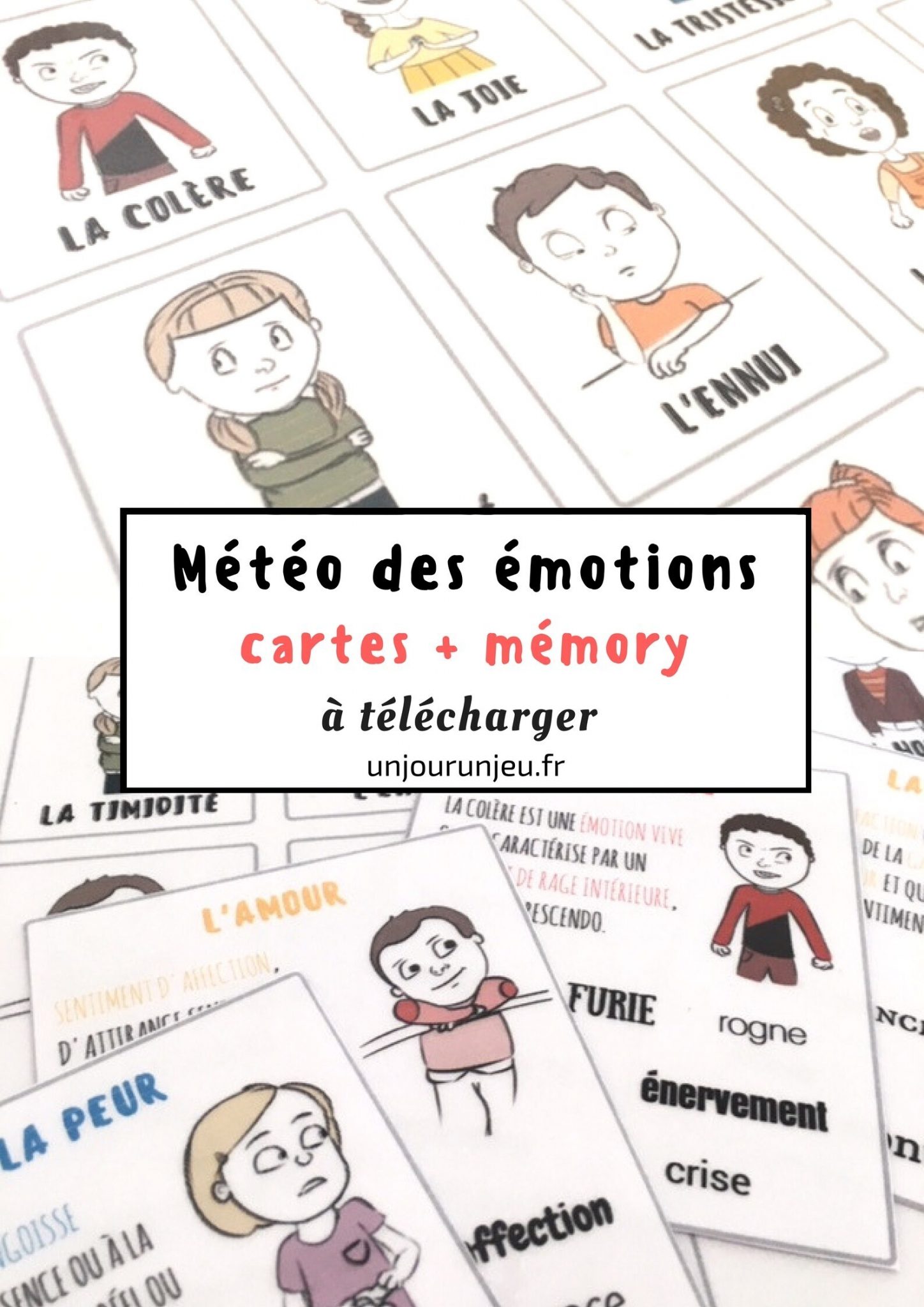 La météo des émotions {cartes et memory à télécharger}