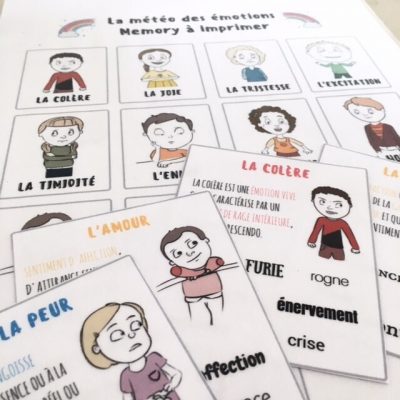 La météo des émotions {cartes et memory à télécharger}