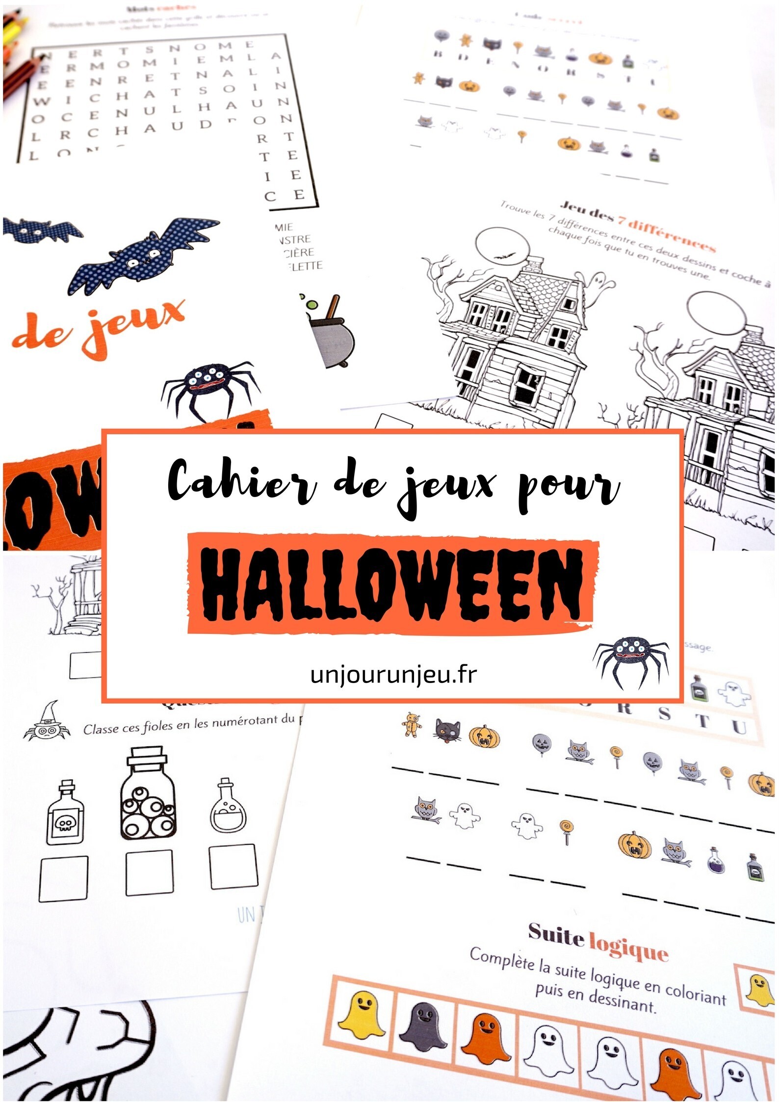 Cahier de jeux pour Halloween : plein d'activités pour amuser vos enfants