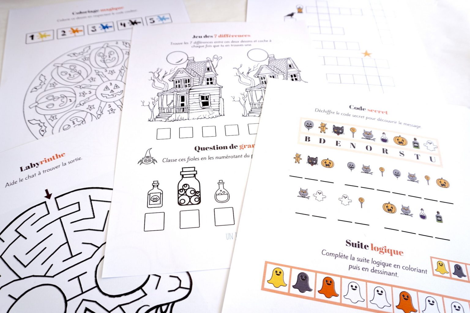 Cahier de jeux pour Halloween : plein d'activités pour amuser vos enfants