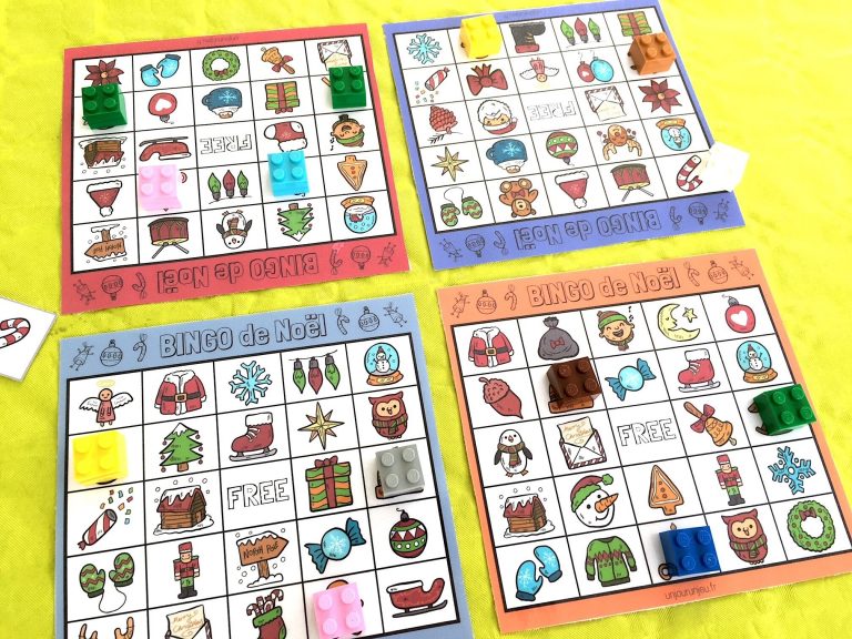 Jeu de Noël : bingo à télécharger gratuitement pour vos enfants