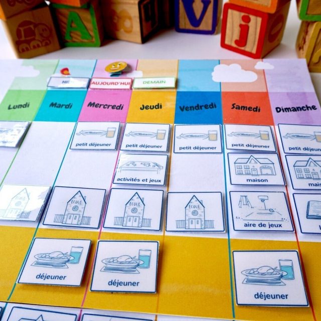 Mon semainier personnalisé à imprimer - Un jour un jeu