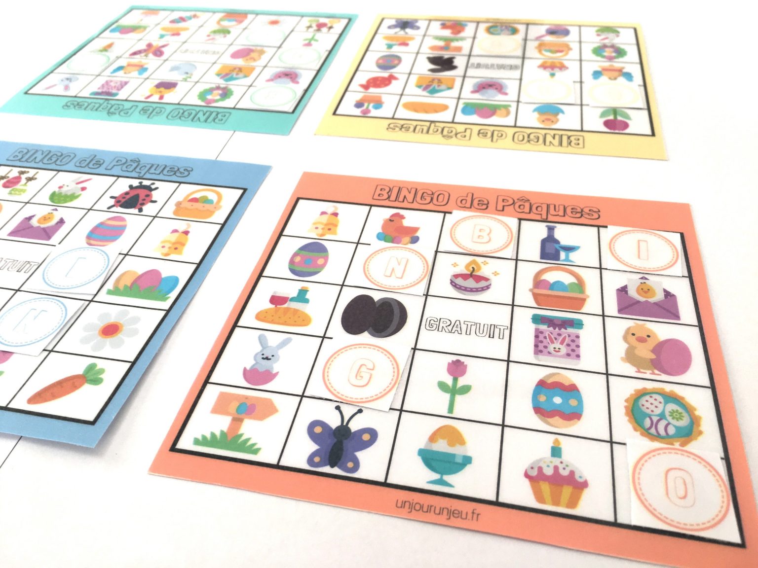 Mon bingo de Pâques à imprimer gratuitement - Un jour un jeu