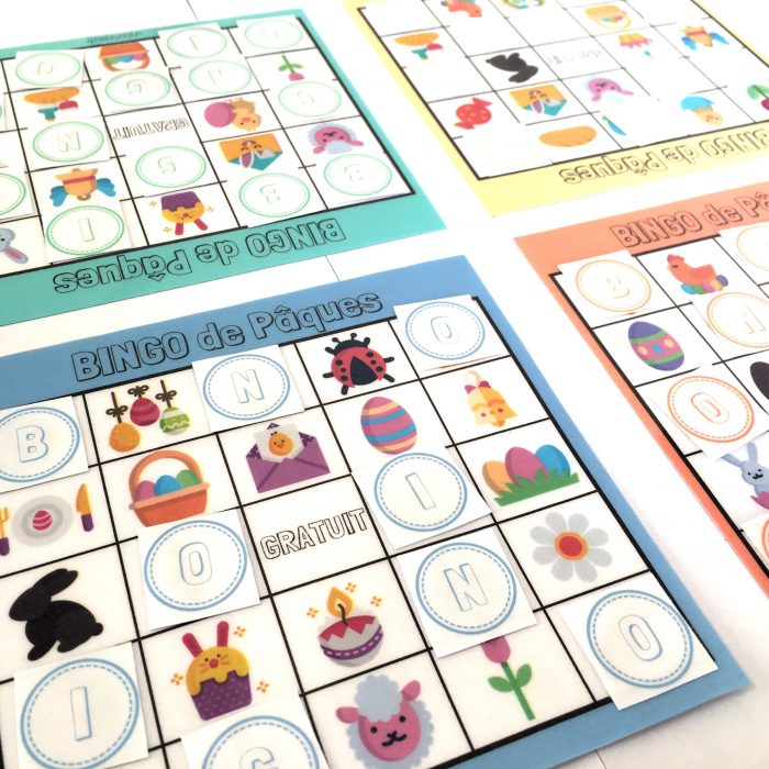 Mon bingo de Pâques à imprimer - Un jour un jeu