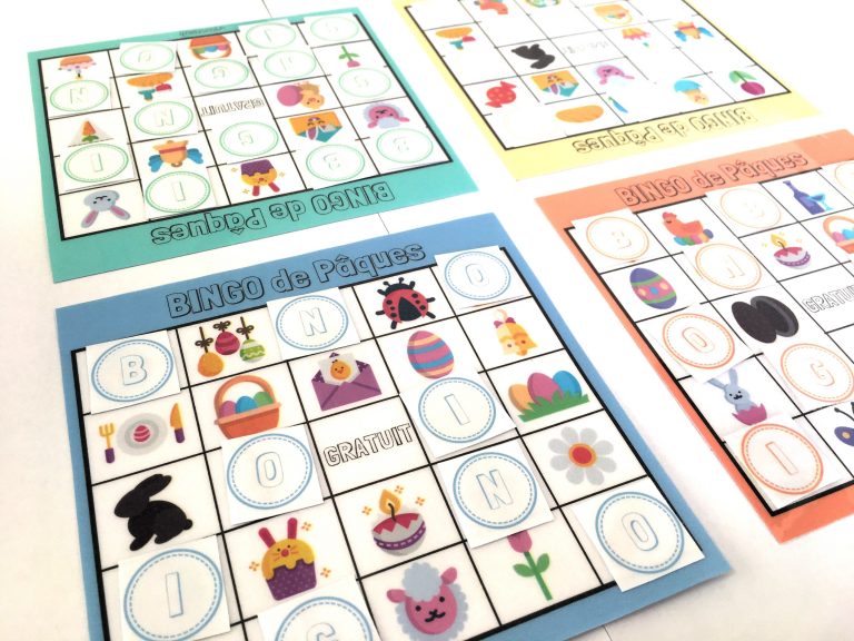 Mon bingo de Pâques à imprimer gratuitement - Un jour un jeu