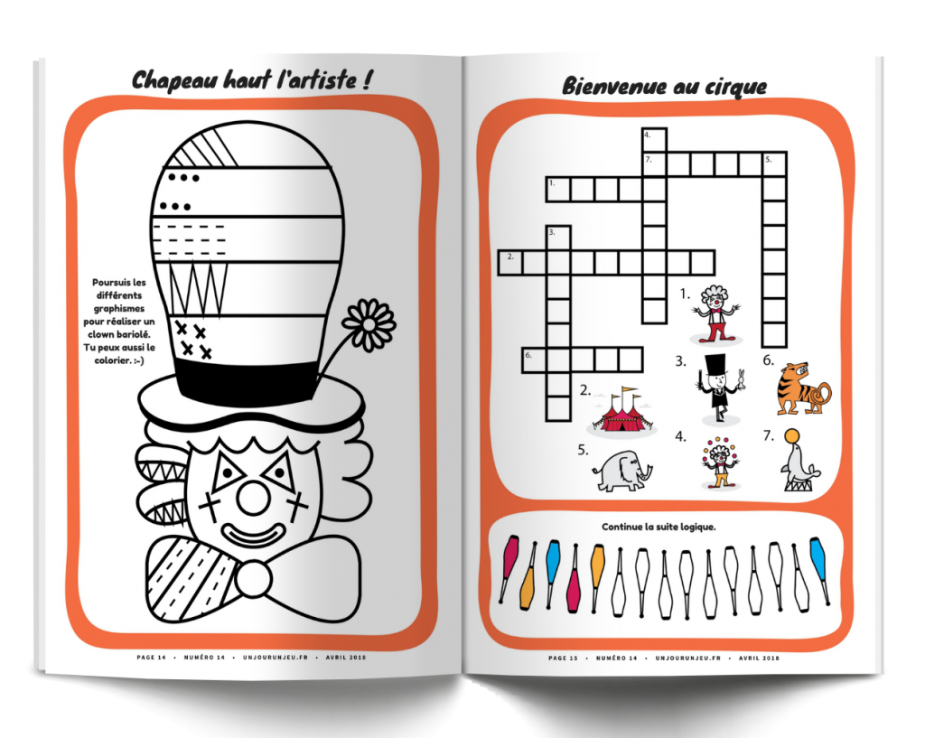 Les P'tits Ouistitis et le cirque - Un jour un jeu