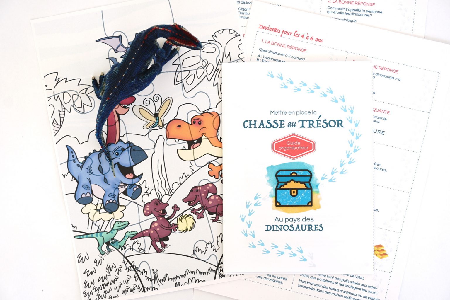 Chasse au Trésor Anniversaire Dinosaures - Un jour un jeu