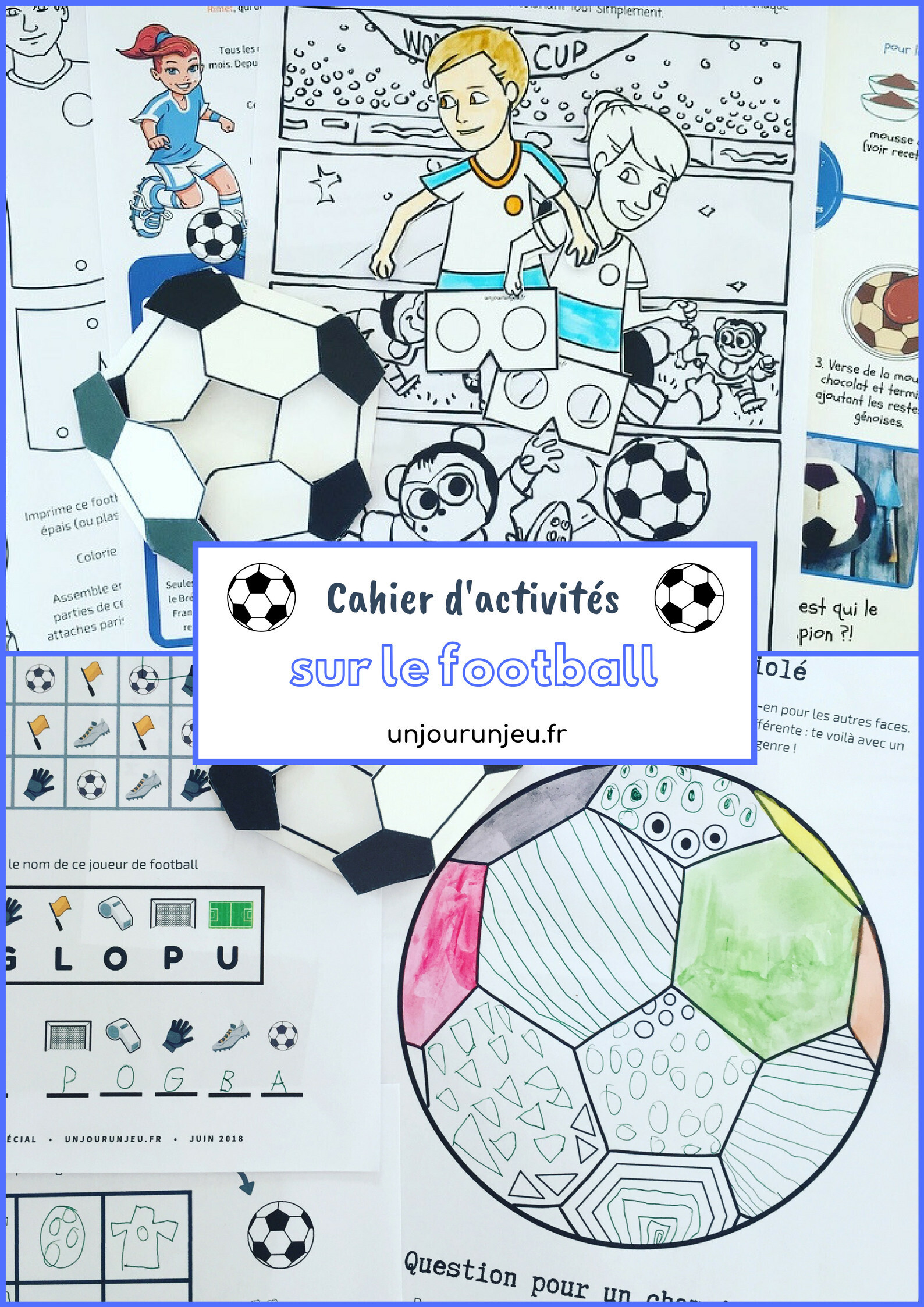 Cahier d'activités sur la Coupe du monde de football - Un jour un jeu