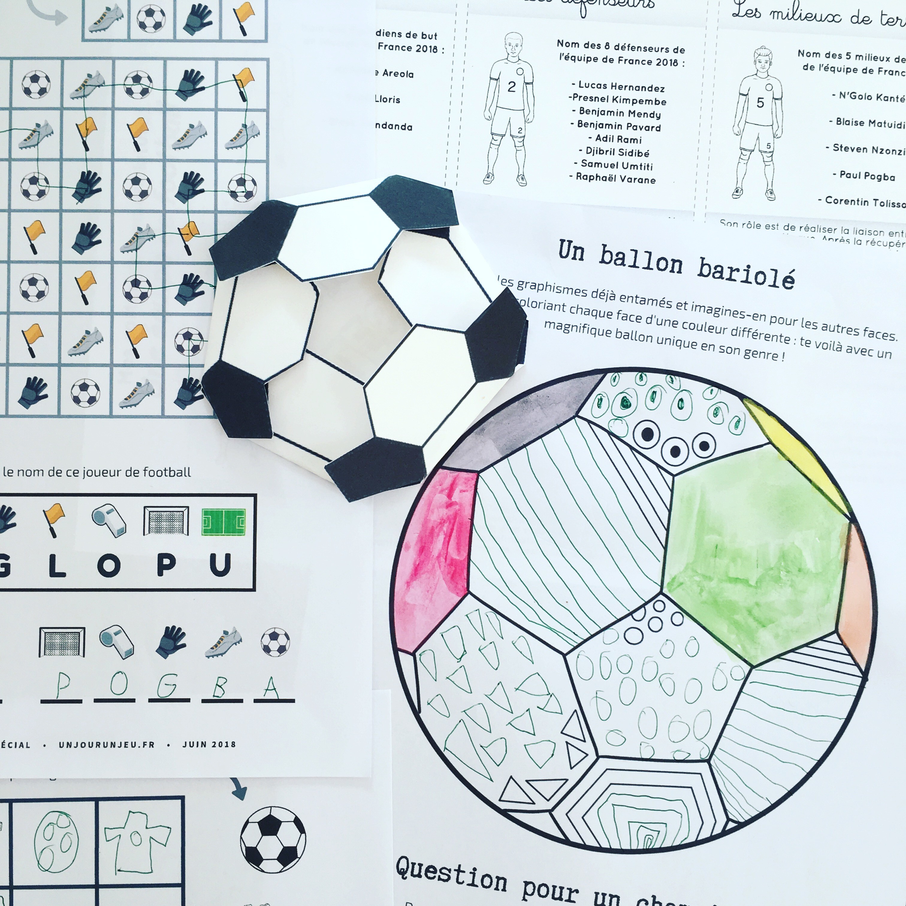 Cahier D activit s Sur La Coupe Du Monde De Football Un Jour Un Jeu