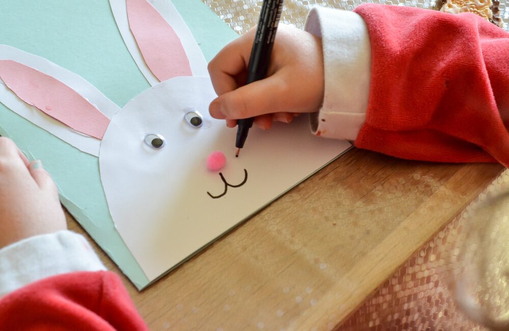 Un lapin pour nos cartes de Pâques - Un jour un jeu