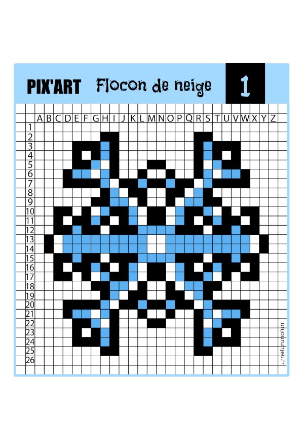 Hiver : 12 modèles de Pixel art à télécharger - Un jour un jeu