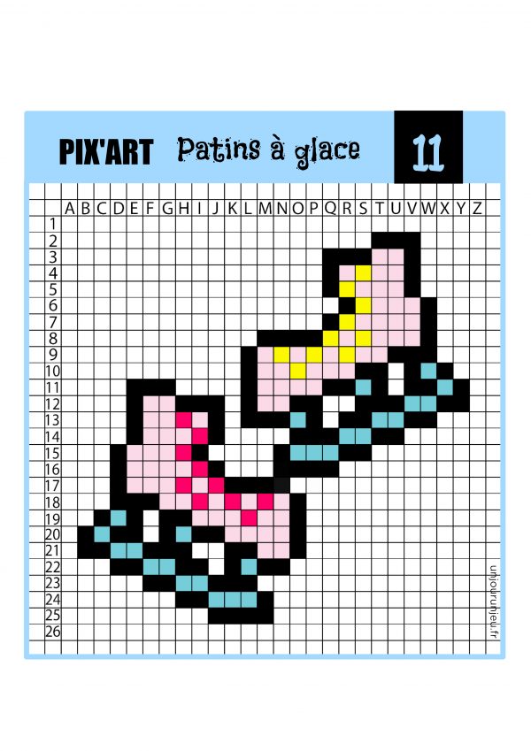 Hiver : 12 modèles de Pixel art à télécharger - Un jour un jeu