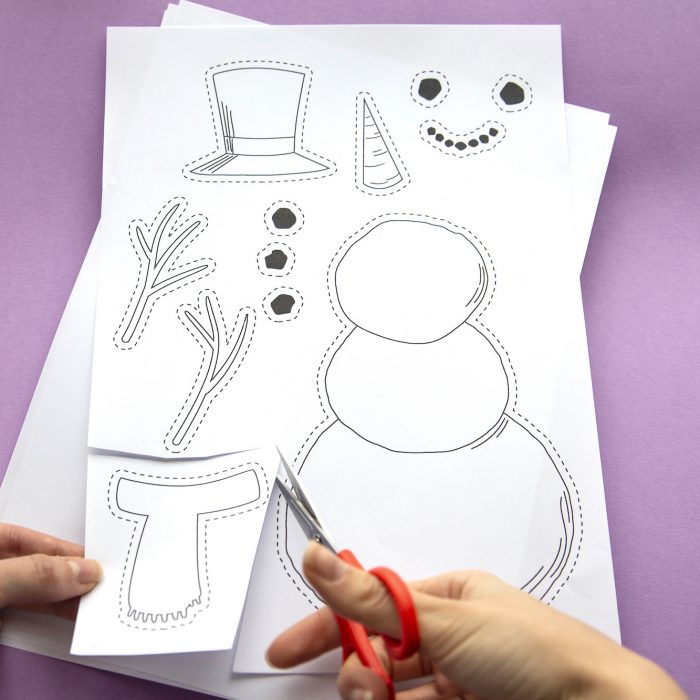 Mon bonhomme de neige à décorer - Un jour un jeu