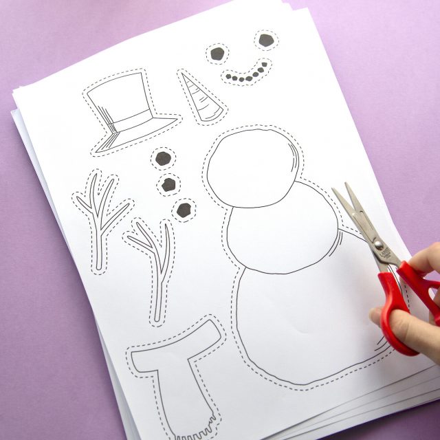 Mon bonhomme de neige à décorer - Un jour un jeu