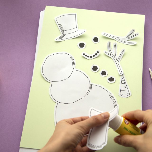 Mon bonhomme de neige à décorer - Un jour un jeu