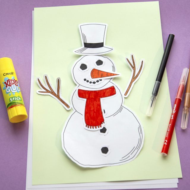Mon bonhomme de neige à décorer - Un jour un jeu