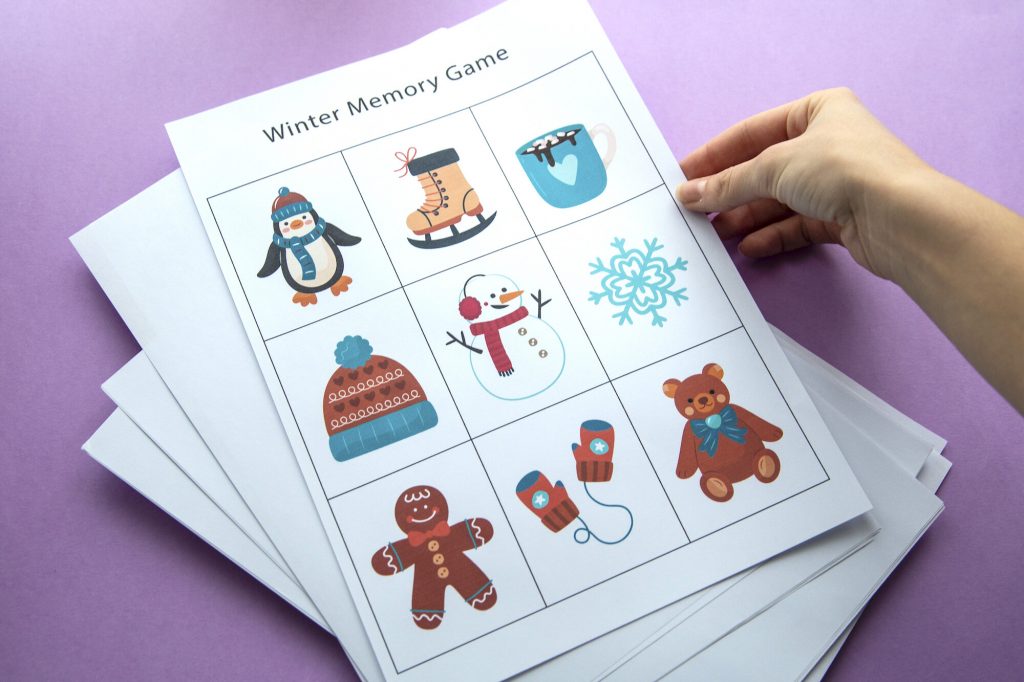 Mon jeu de memory de l'hiver - Un jour un jeu