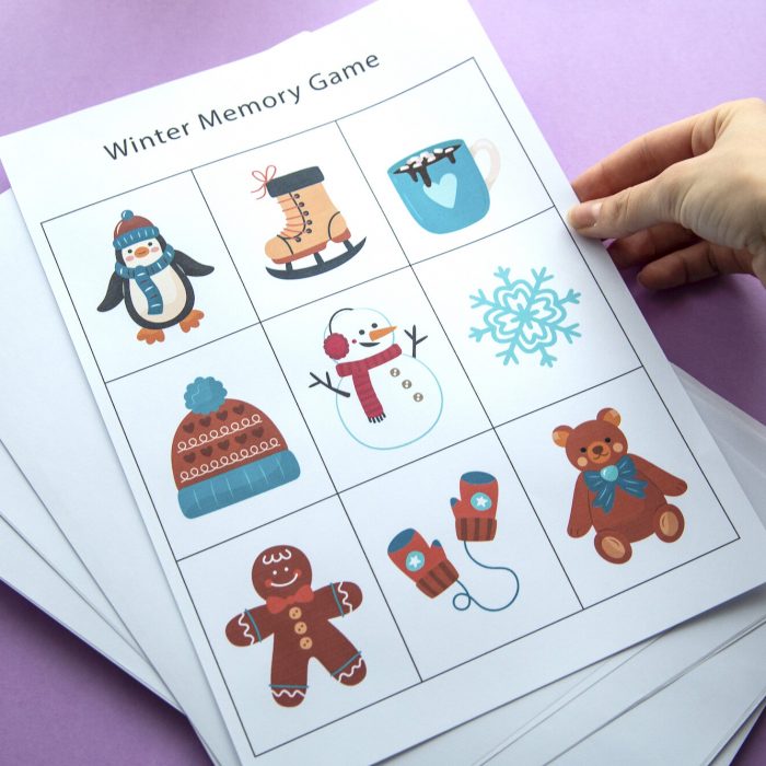 Mon jeu de memory de l'hiver - Un jour un jeu