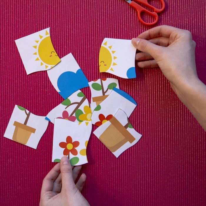 Mes jolis puzzles du printemps à colorier - Un jour un jeu