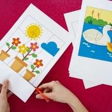 Mes jolis puzzles du printemps à colorier - Un jour un jeu