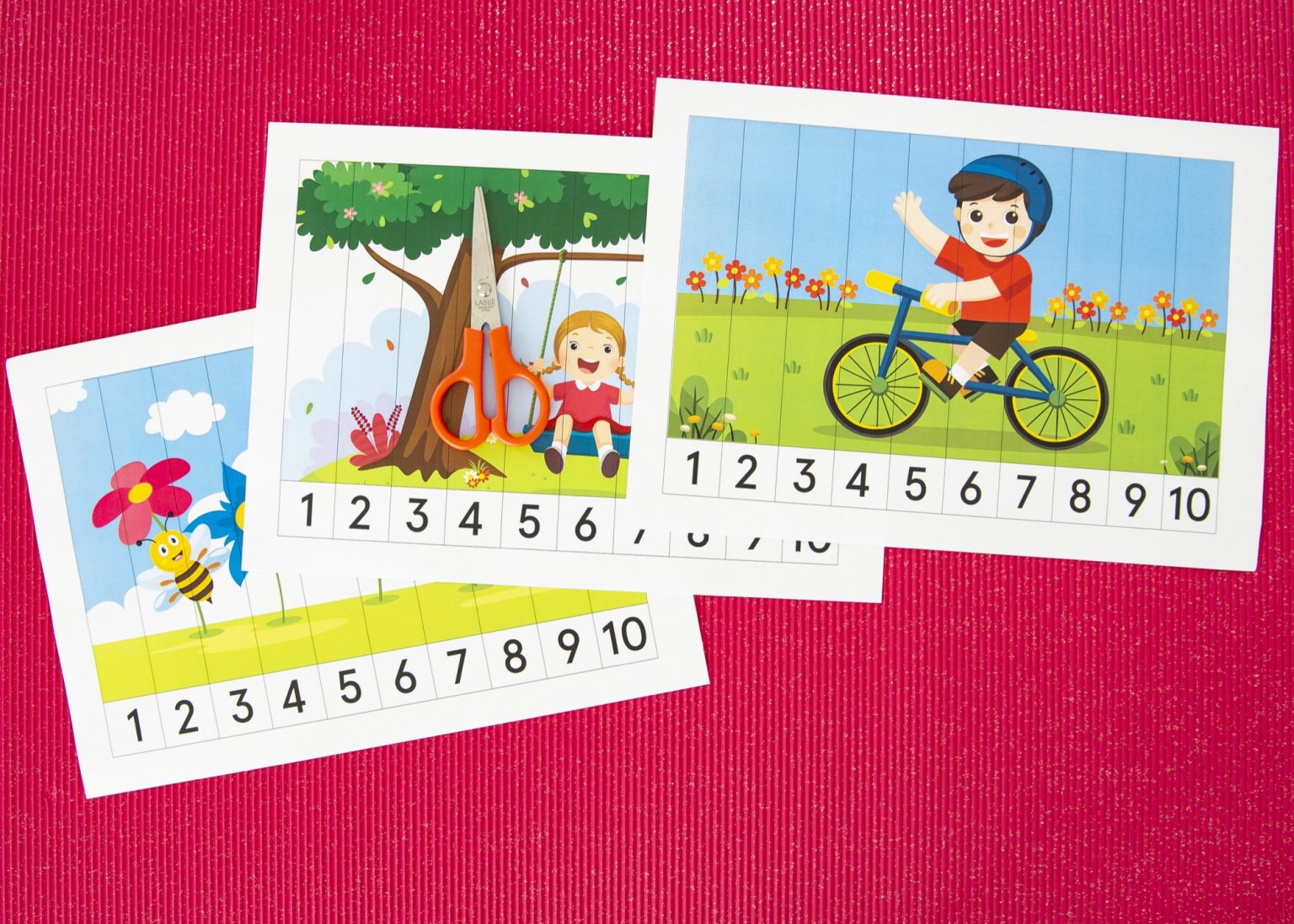 Mes puzzles numériques du printemps à imprimer - Un jour un jeu