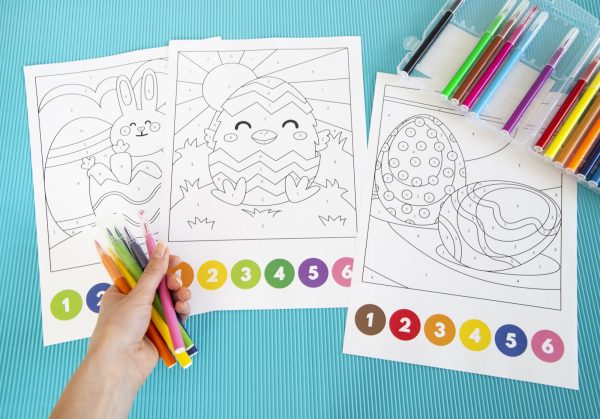 Mes coloriages magiques de Pâques - Un jour un jeu