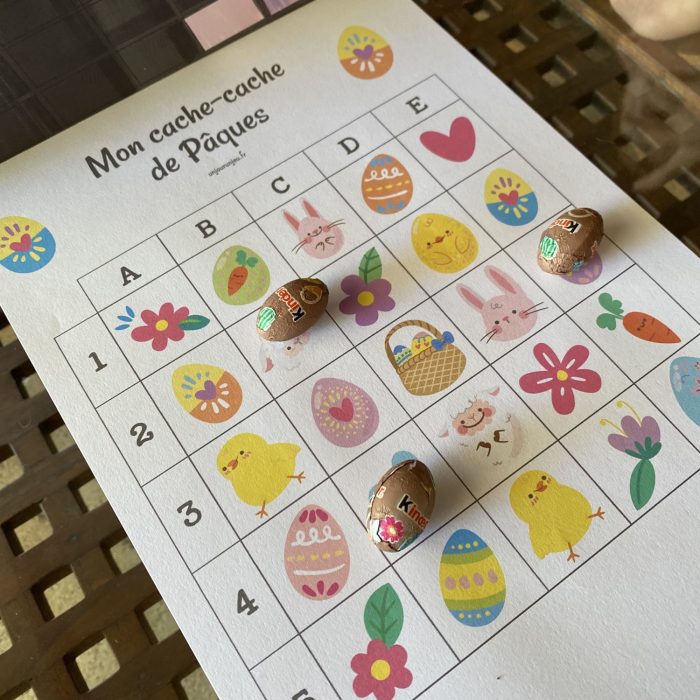 Mon cache-cache de Pâques à imprimer - Un jour un jeu