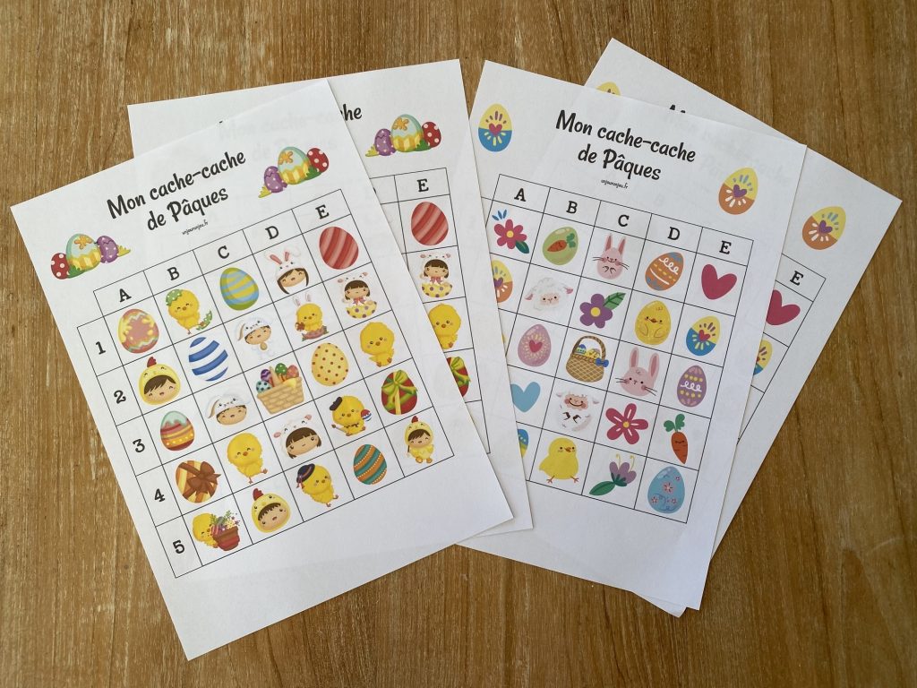 Mon cache-cache de Pâques à imprimer - Un jour un jeu