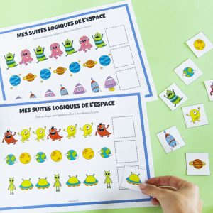 Mes activités sur l'espace à imprimer - Un jour un jeu