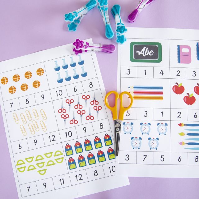 Mes cartes à pinces pour la rentrée - Un jour un jeu