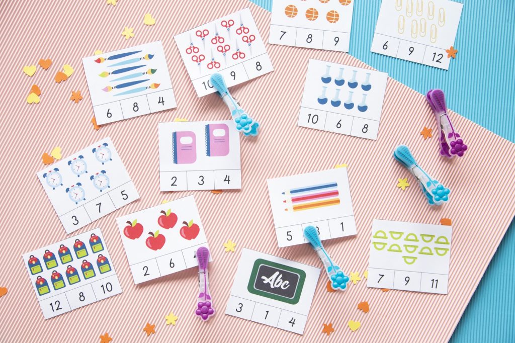 Mes cartes à pinces pour la rentrée - Un jour un jeu