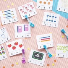 Mes cartes à pinces pour la rentrée - Un jour un jeu