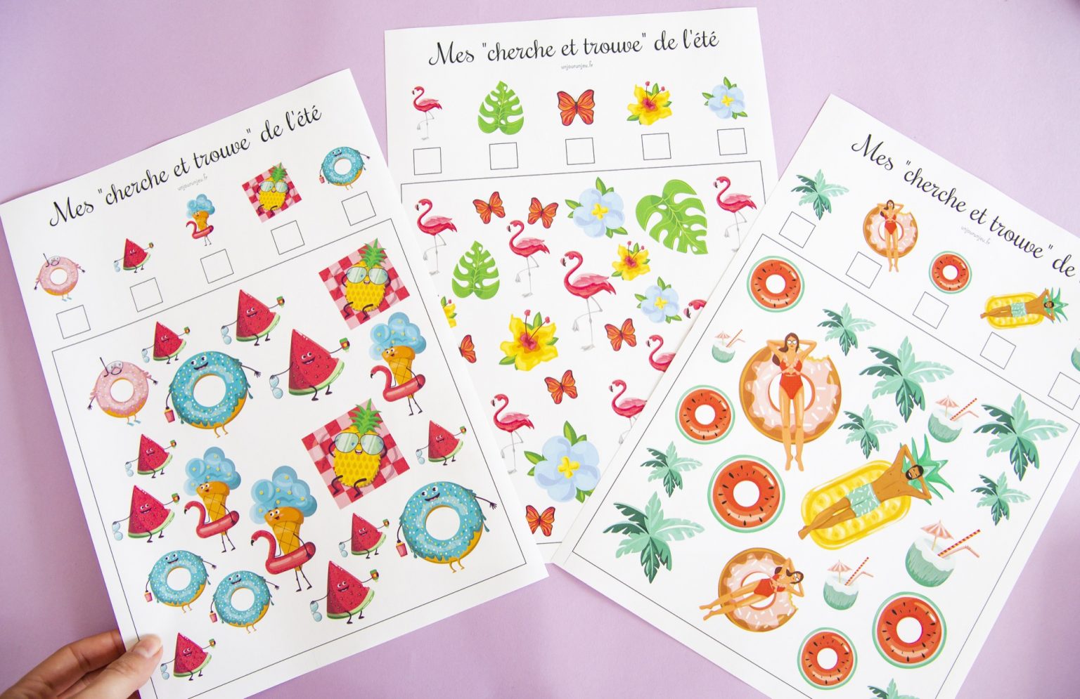 Mes cherche et compte de l'été version 2021 - Un jour un jeu