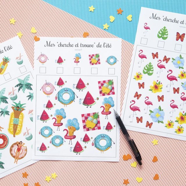 Mes cherche et compte de l'été version 2021 - Un jour un jeu
