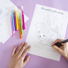 Mes points à relier et à colorier de l'été - Un jour un jeu