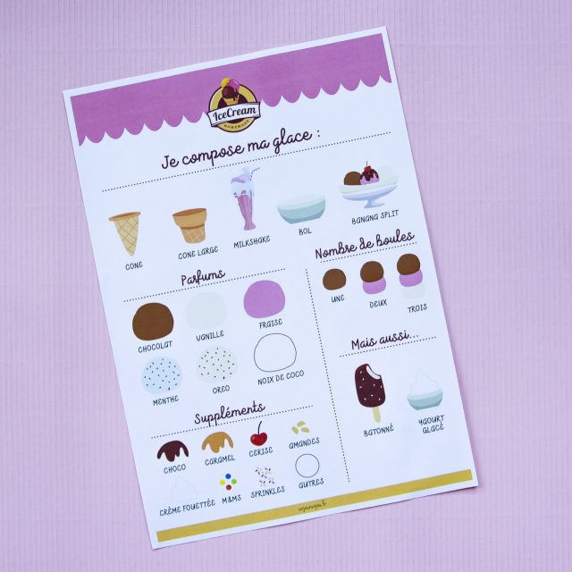 Jeu de l'été - Mon marchand de glaces - Un jour un jeu