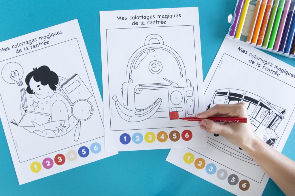 Activité autonome pour la rentrée : mes coloriages magiques - Un jour ...