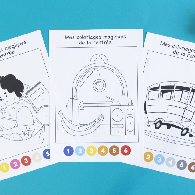 Activité autonome pour la rentrée : mes coloriages magiques - Un jour ...