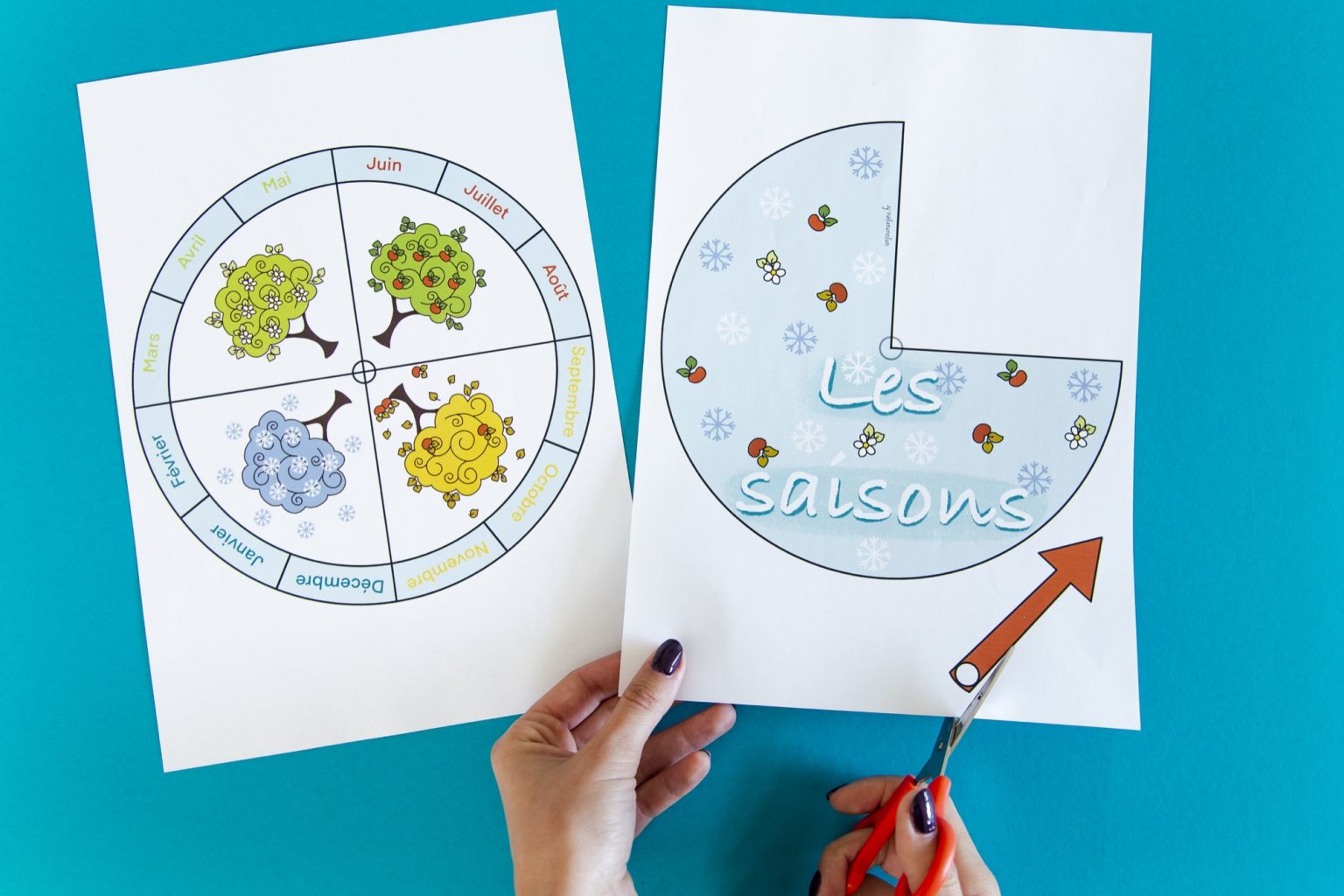 Ma roue des saisons à imprimer - Un jour un jeu