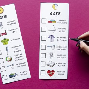 Ma petite routine du soir et du matin à imprimer - Un jour un jeu