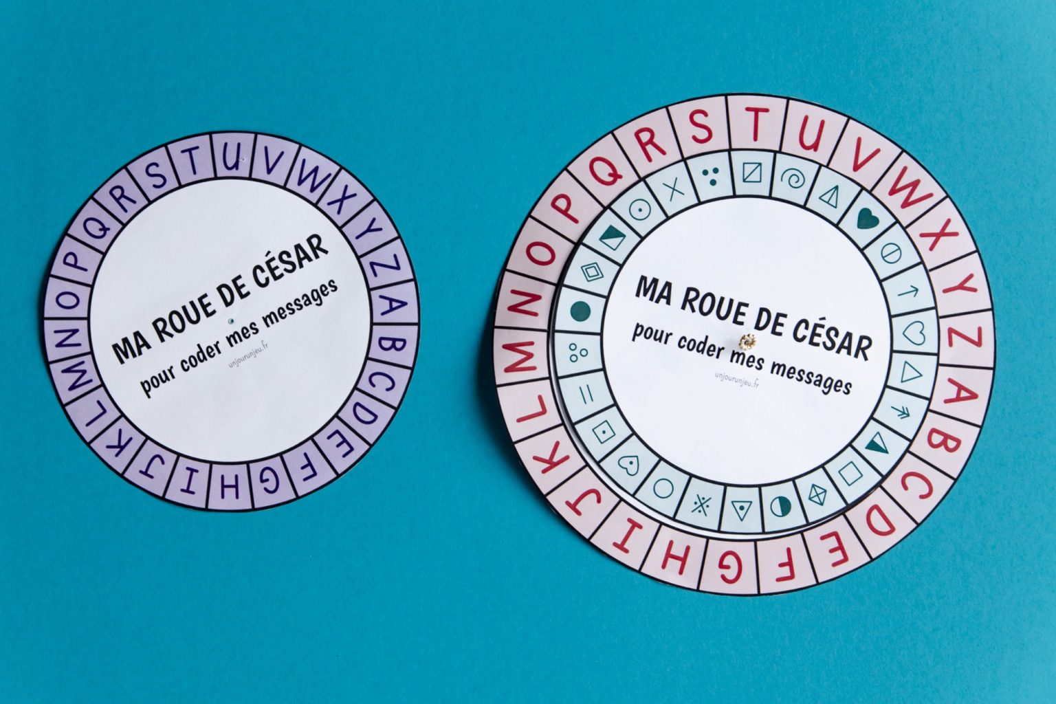 Ma roue de César pour envoyer des messages codés - Un jour un jeu